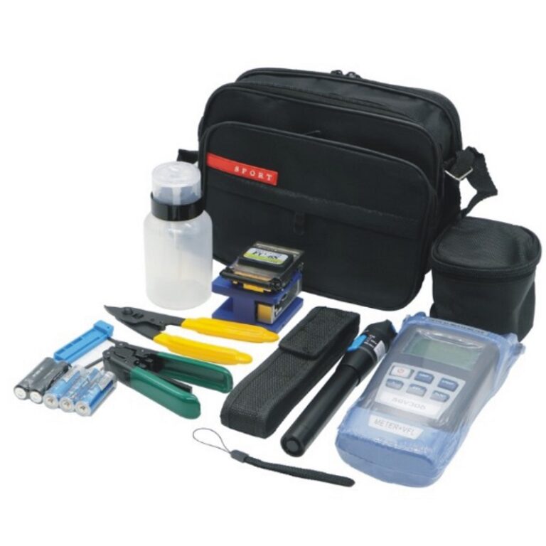 Portable Fiber Optic FTTH Tool Kit & FC-6S Fiber Cleaver & Optical ...