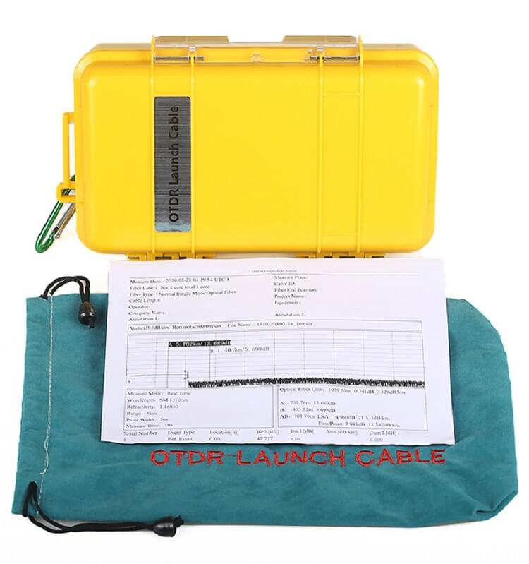 Fiber optic equipment sm g652d sc-apc to sc-apc otdr launch cable box ...