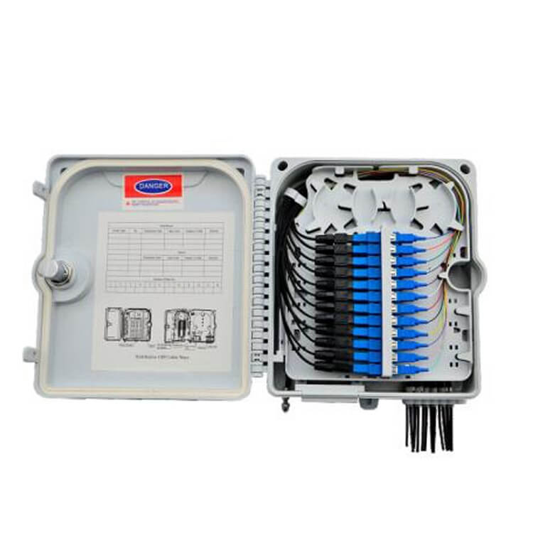 ABS material SC APC UPC IP65 12 core wall mounting fiber optical ...