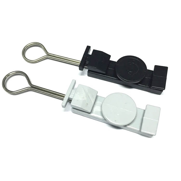 FTTH Small S type Anchor Plastic Cable Anchoring Clamp Holder For Fiber ...